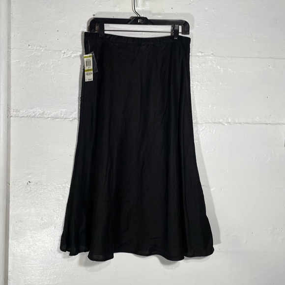 JM Collection | Skirts | Nwt Jm Collection Black Linen Skirt ...